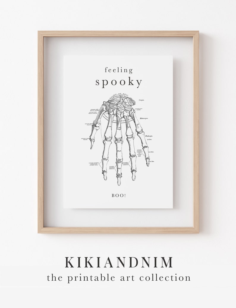 Anatomy Art | Halloween Home Decor | Anatomy Poster | Spooky Decor ...