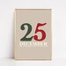 December 25 Sign | Classic Christmas Decor | Christmas Wall Art ...