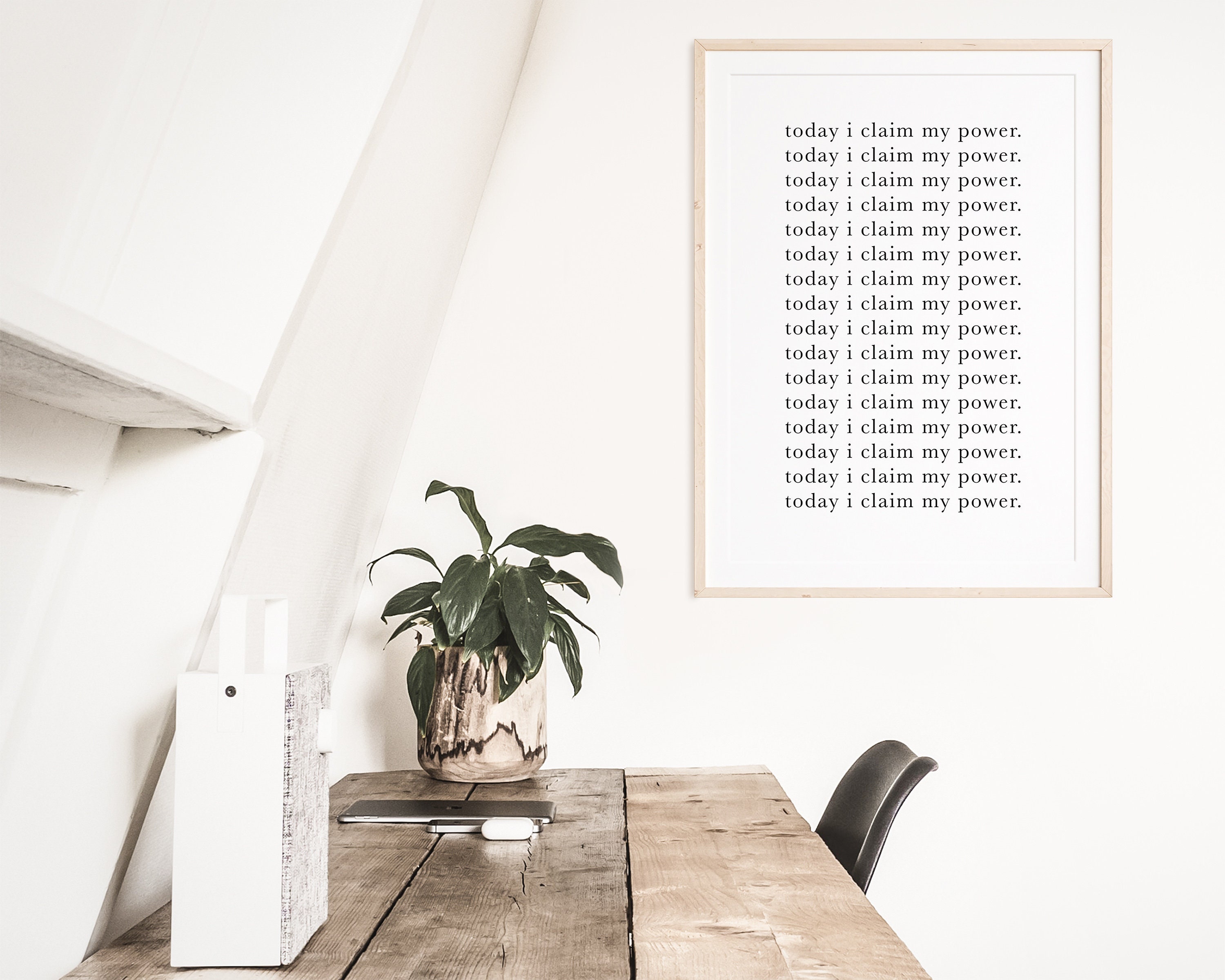 Affirmation Wall Art Black and White Quote Prints Daily | Etsy