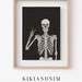 Skeleton Print | Halloween Printable Wall Art | Halloween Decor ...