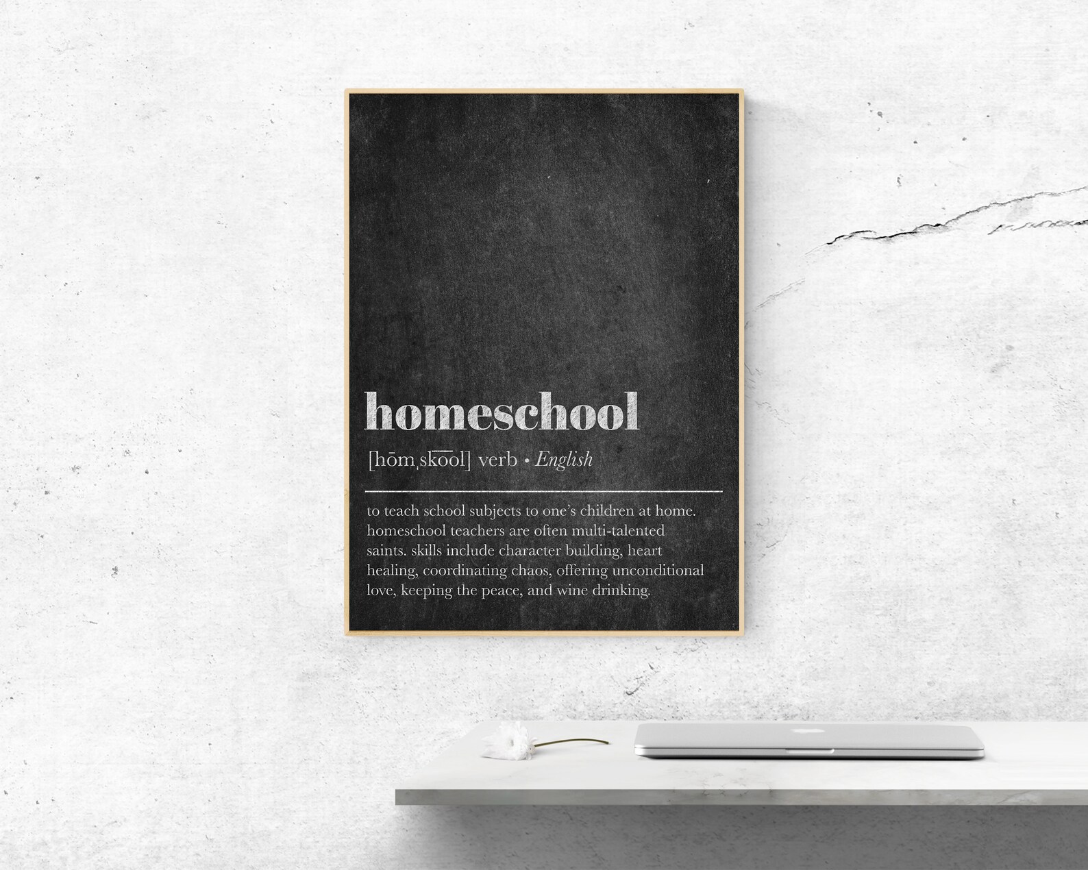 Homeschool definition print homeschool decor homeschool | Etsy
