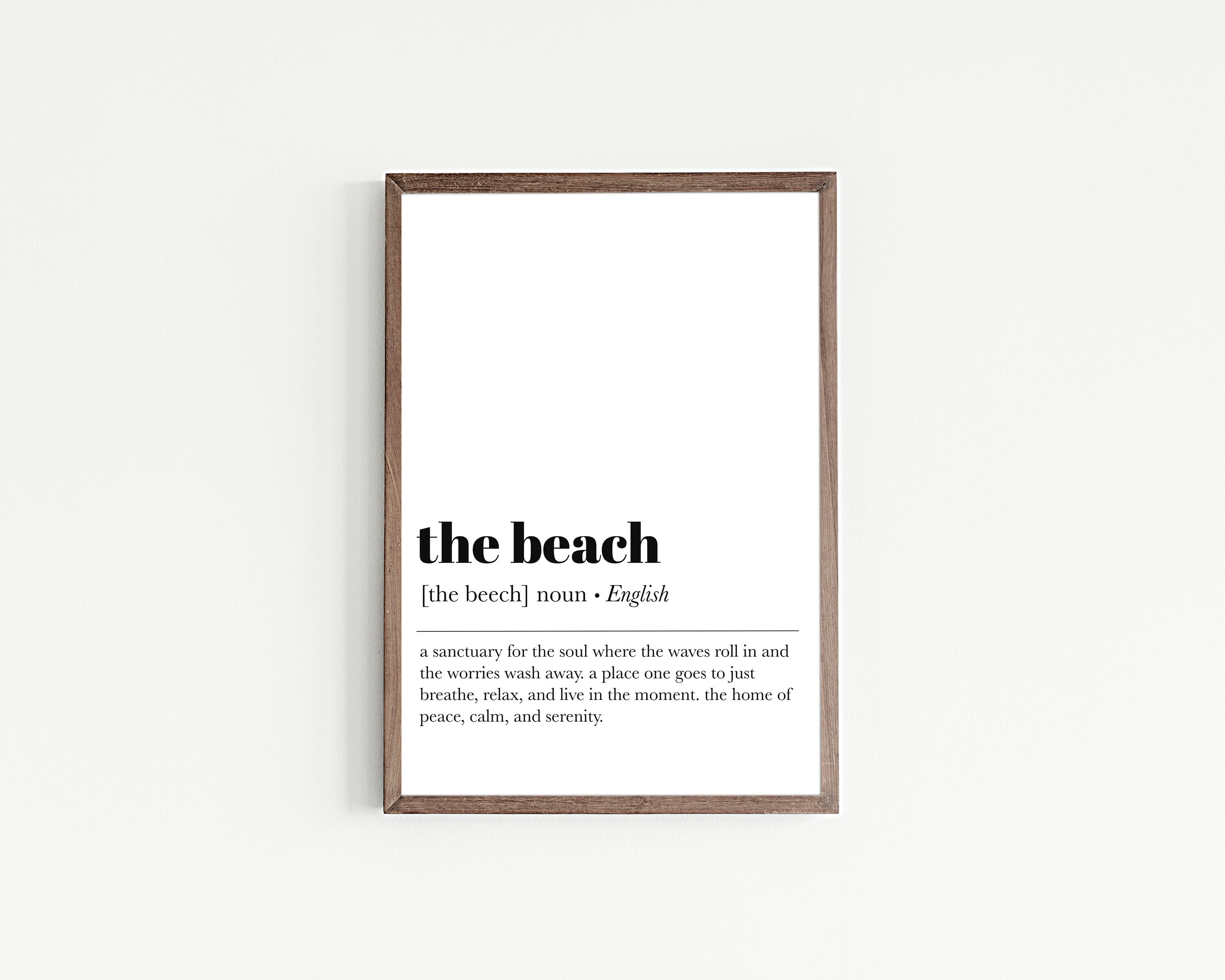 Beach Definition Print Beach House Decor Beach House Sign - Etsy