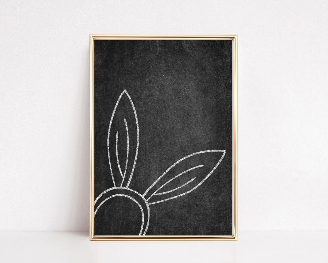 Easter Printable Wall Art Boho Easter Decor Easter Bunny - Etsy