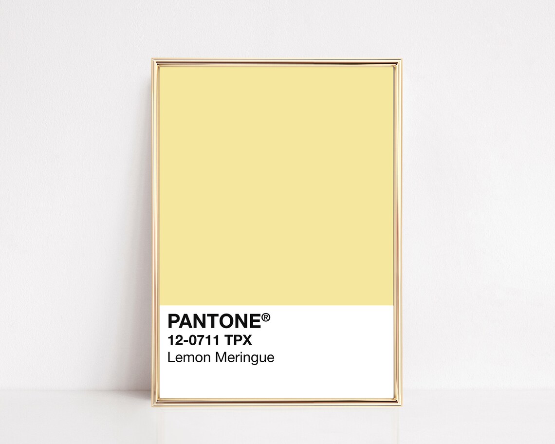 Pantone lemon meringue print pantone art pantone print | Etsy Pantone lemon meringue print pantone art pantone print | Etsy