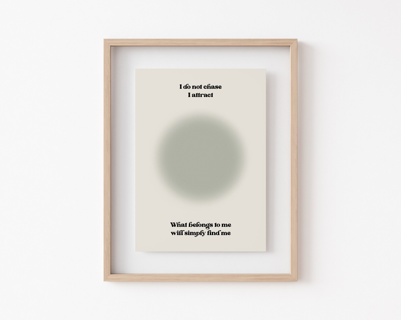 Manifest Poster | I Do Not Chase I Attract | Aura Poster ...