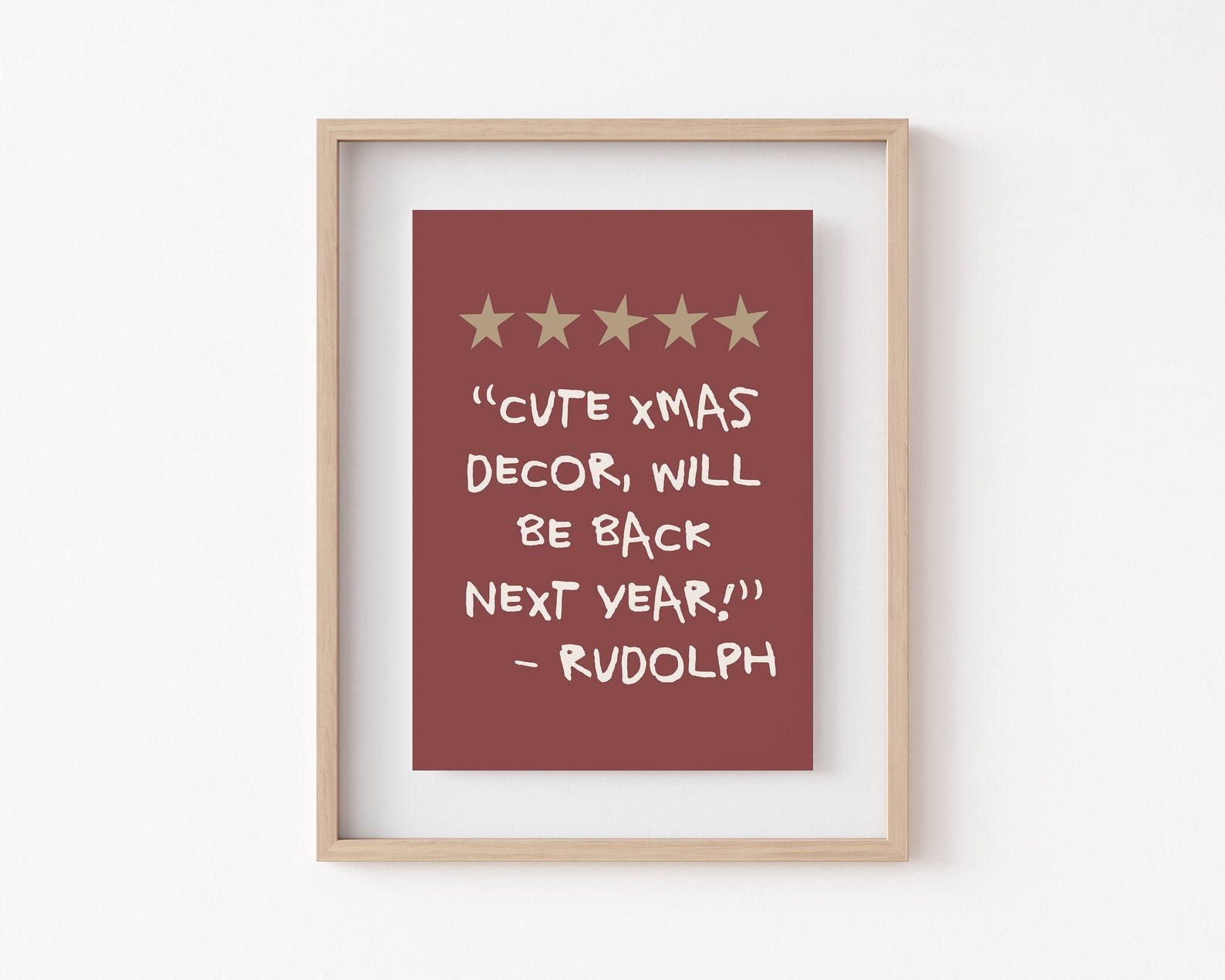 Funny Christmas Wall Art | Holiday Home Decor | Christmas Wall Decor ...