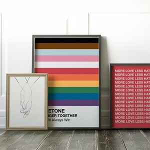 Gay Pride Wall Art | 10 PRINTABLES | LGBTQ Gift | Lgbt Pride Decor ...
