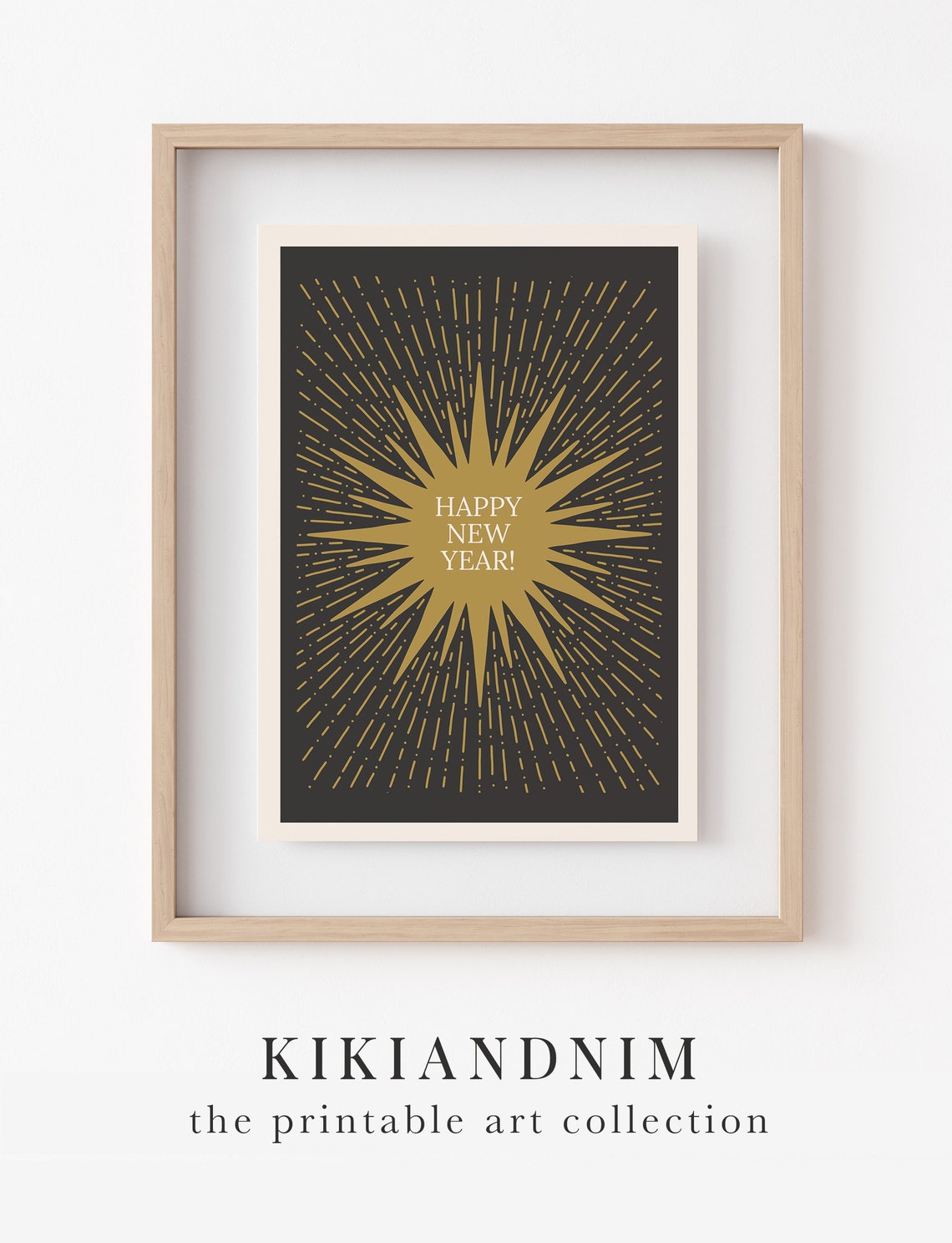 Happy New Years Print Printable New Years Eve Decor New - Etsy