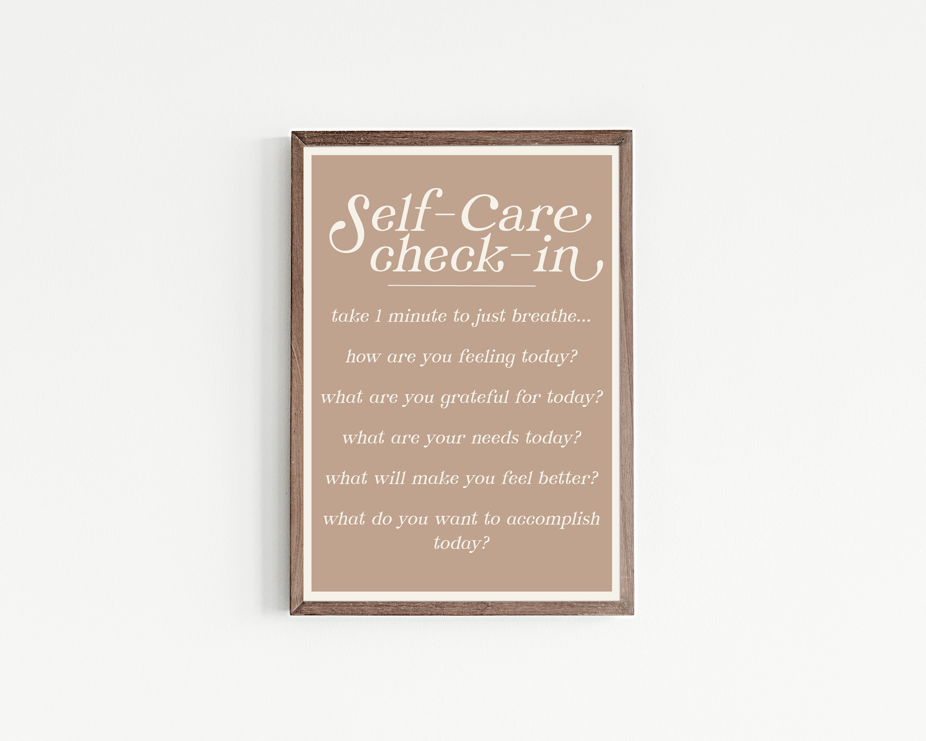 Self Care Poster Mental Health Print Mental Health Art - Etsy
