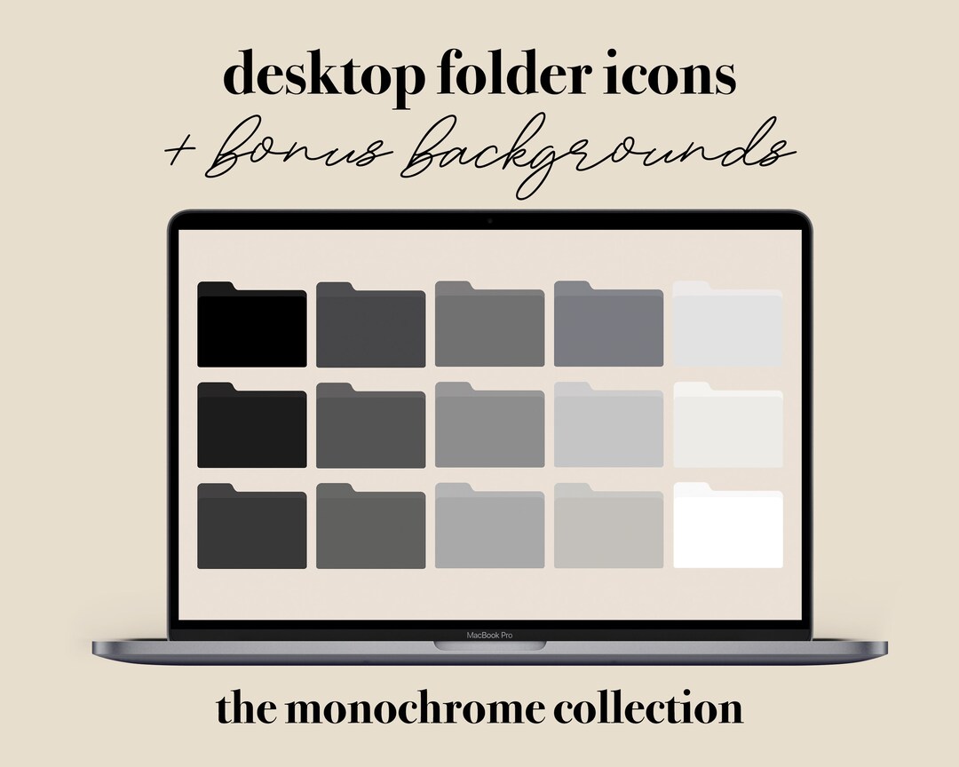 Minimalist Folder Icons for Mac Work From Home Desktop Folder Icons ...