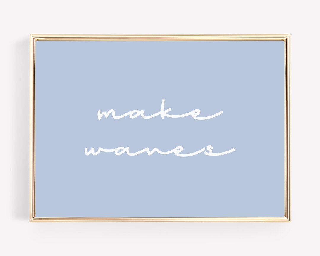 Make Waves Printable | Beach Wall Art | Beach House Print | Beach Decor ...