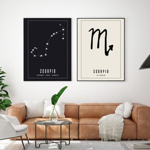 Scorpio Wall Art | Scorpio Zodiac Print | Astrology Gifts | Scorpio Art ...