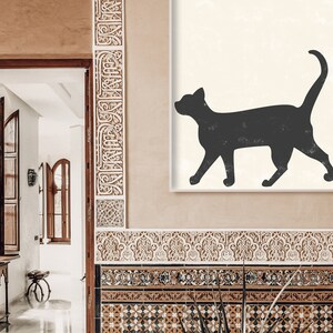 Printable Halloween Decor | Halloween Poster | Cat Wall Art | Black Cat ...