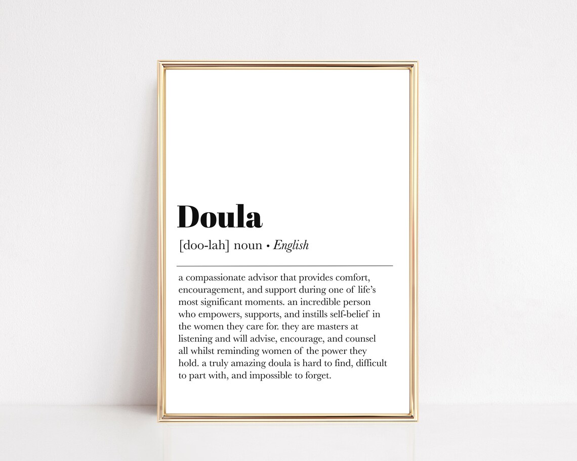 Doula Definition Printable Wall Art Doula Gift Doula Quote - Etsy