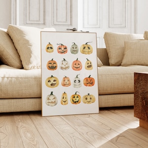 Pumpkin Art | Halloween Decor | Halloween Printable Wall Art ...
