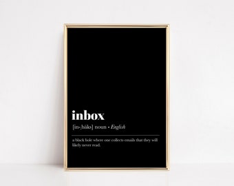 Inbox Wall Art - Etsy