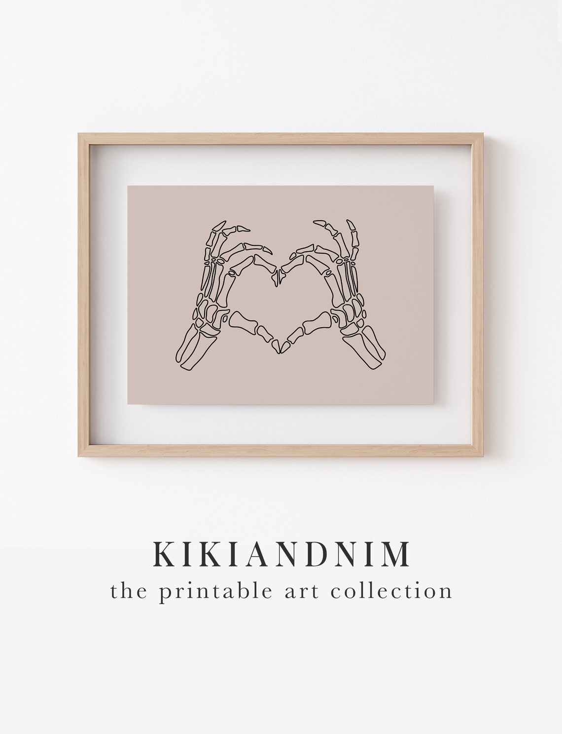 Pink Halloween Decor Skeleton Print Minimalist Halloween - Etsy