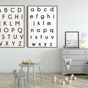 Alphabet Poster Set Alphabet Printable Neutral Classroom Decor ...