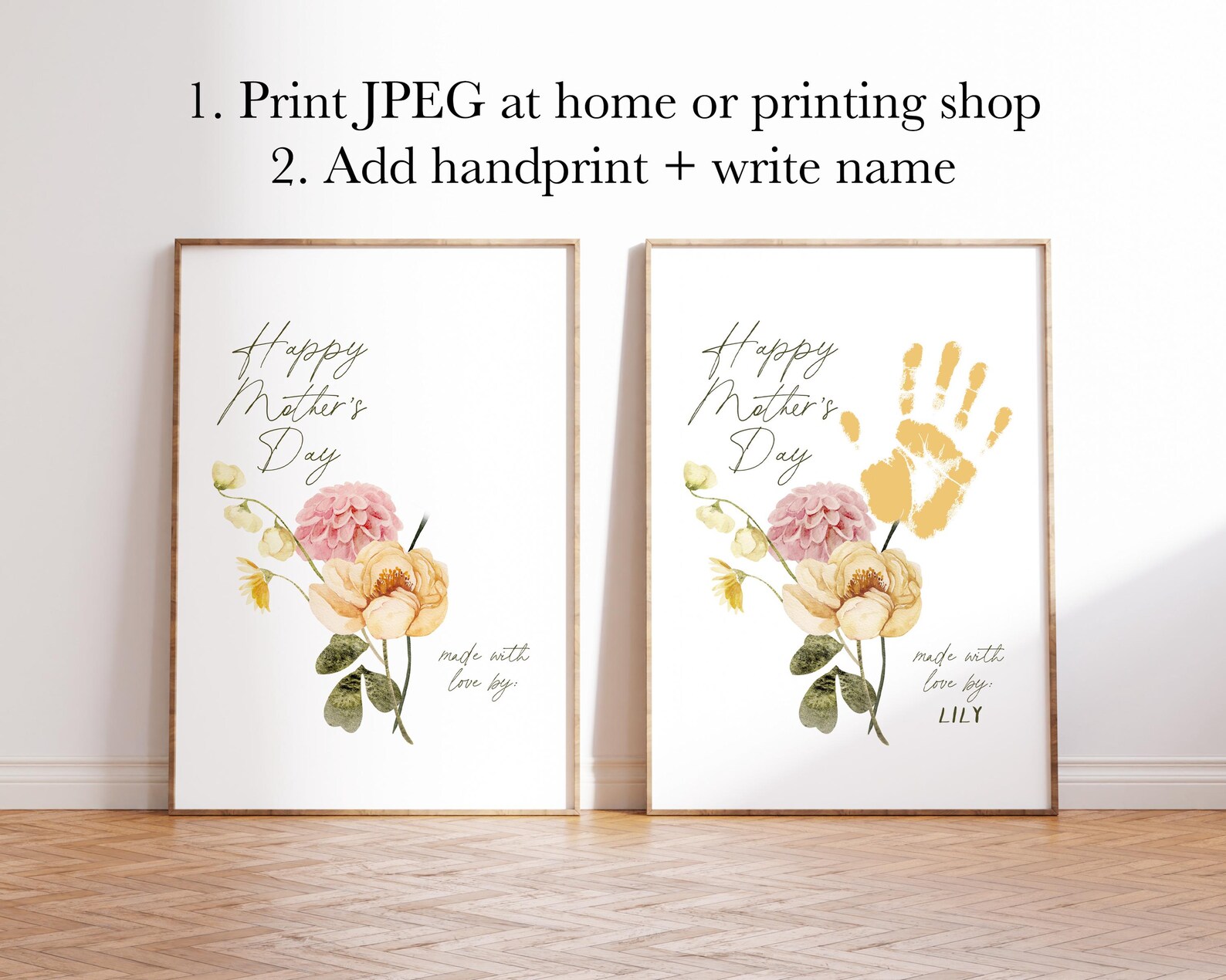 Mothers Day Handprint Craft | Mothers Day Printable | Diy Keepsake Gift ...