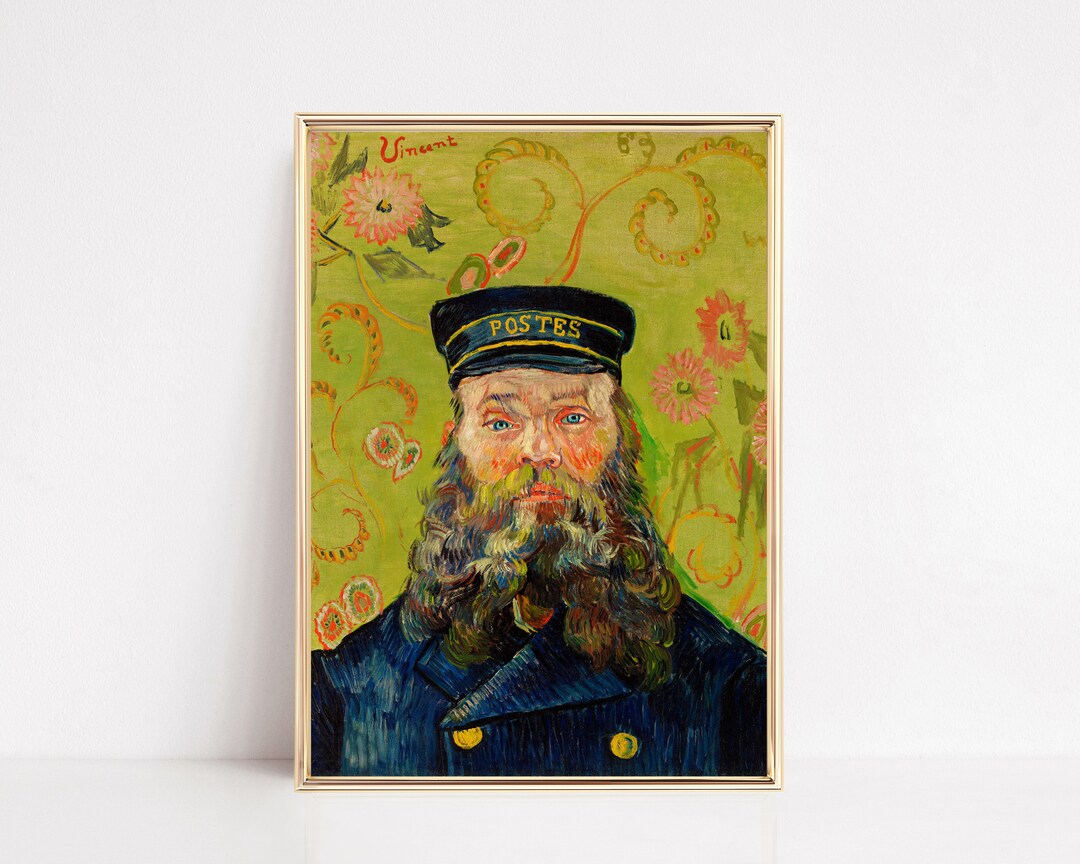 The Postman | Vincent Van Gogh Print | Colorful Poster | Exhibition ...