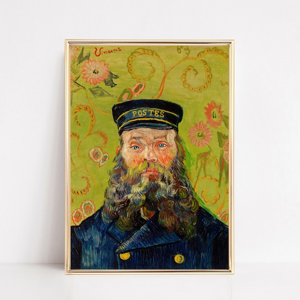 Van Gogh Postman Poster - Etsy