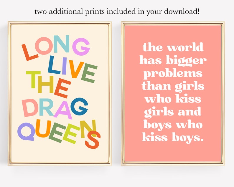 Pride Wall Art 9 PRINTABLES Subtle Pride Decor Queer Art - Etsy