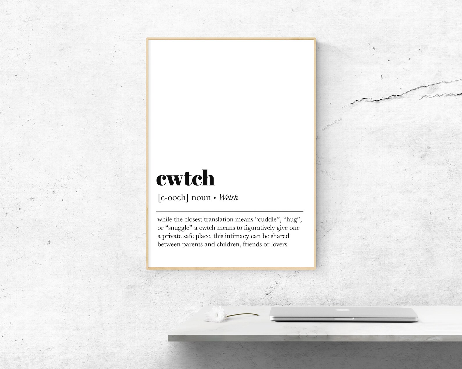 Cwtch Definition Print Welsh Sayings Welsh Print Minimal - Etsy