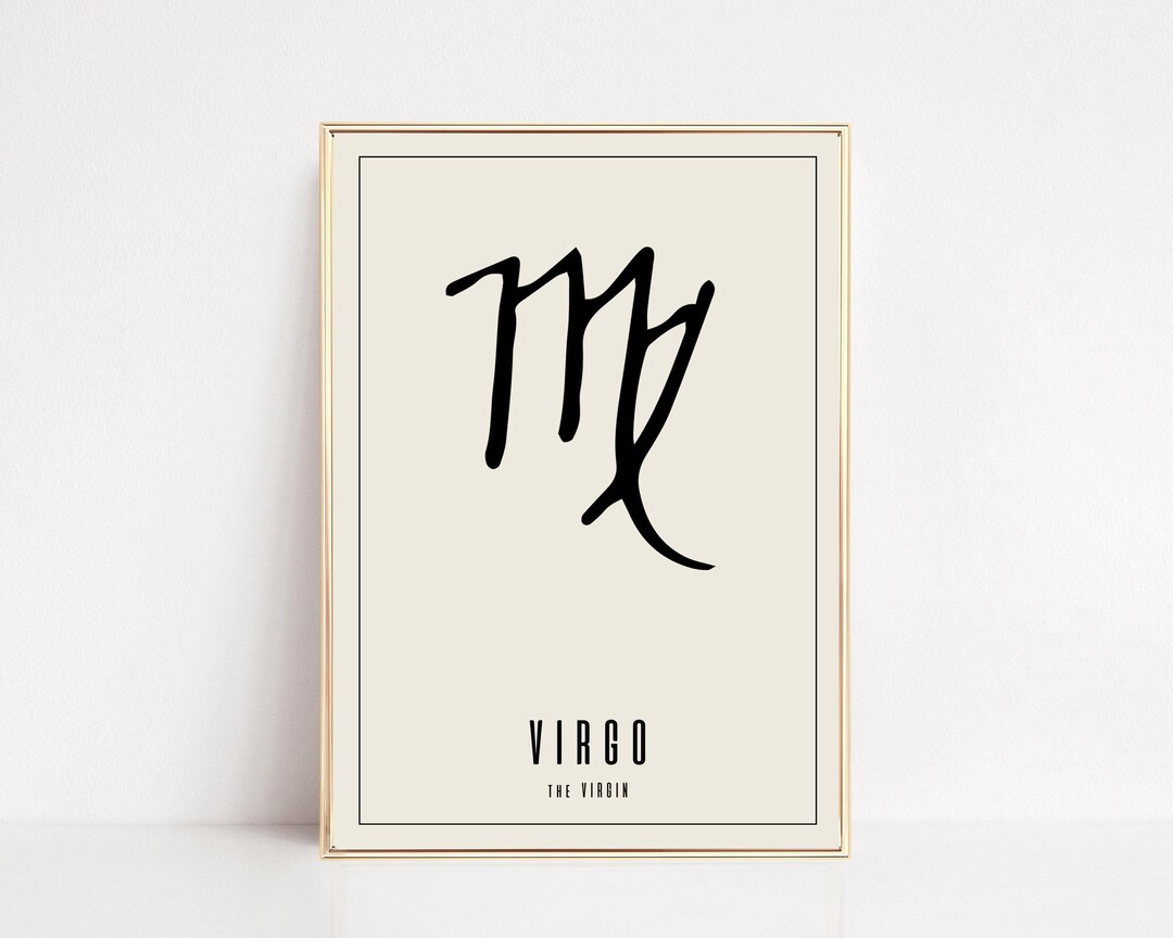 Virgo Wall Art | Virgo Zodiac Print | Astrology Gifts | Virgo Art ...
