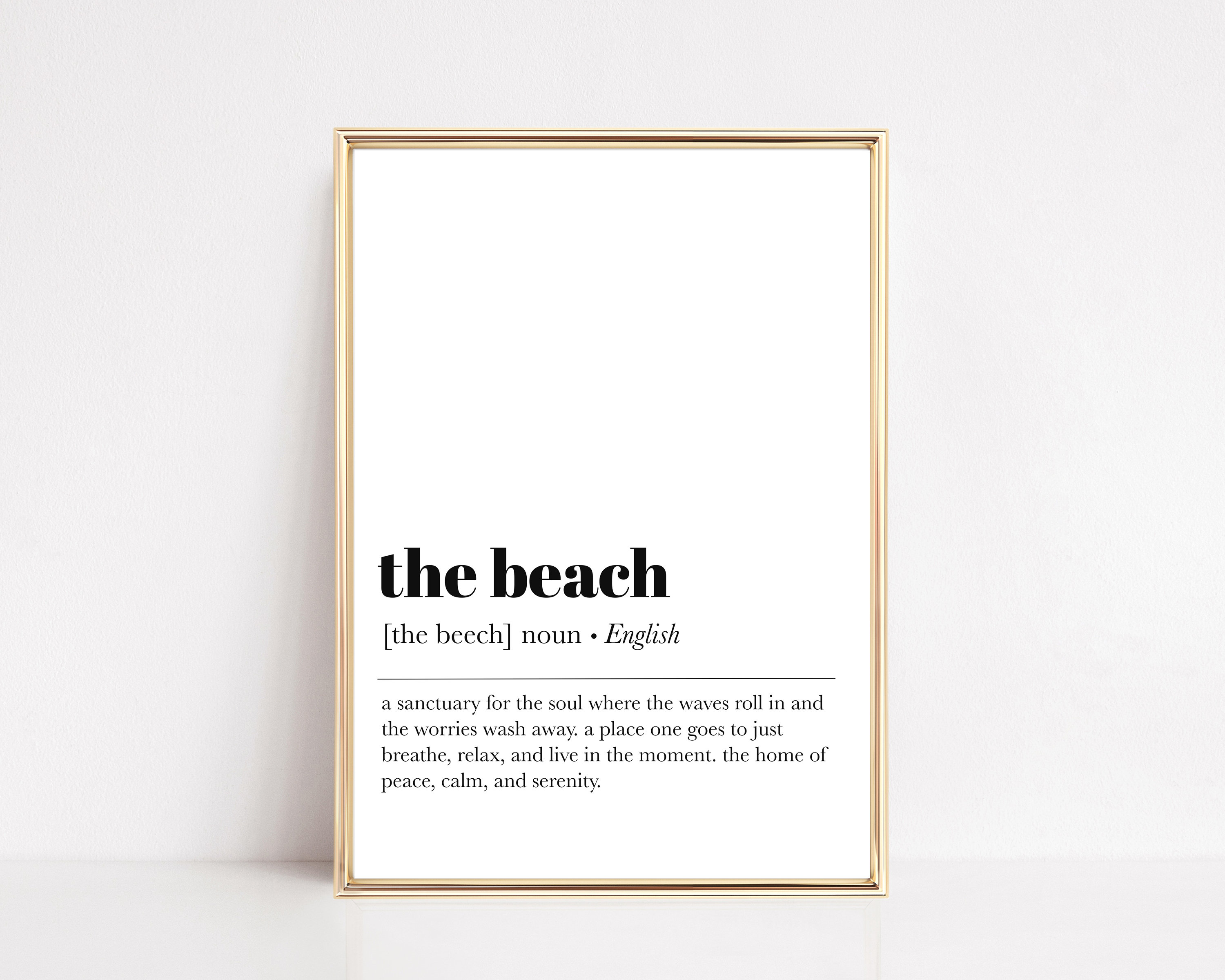 Beach Definition Print Beach House Decor Beach House Sign - Etsy