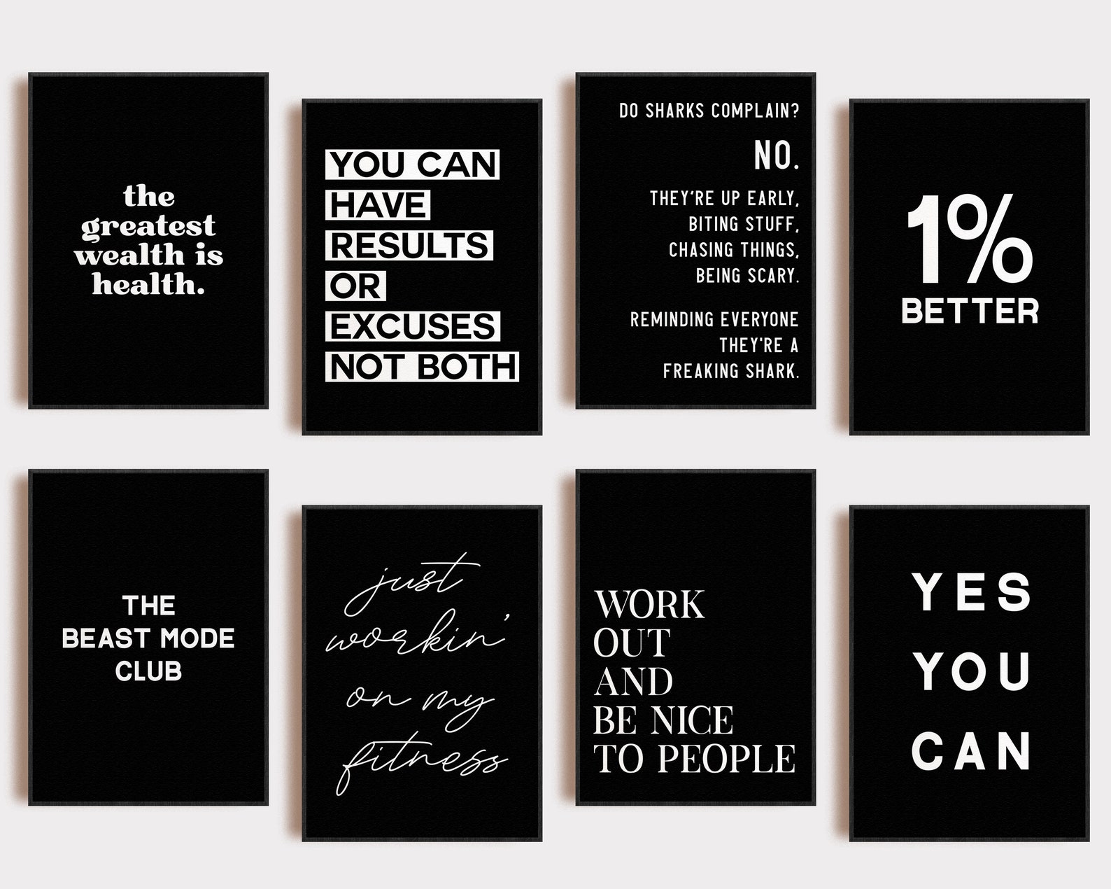 Home Gym Wall Art Mega Bundle Set of 25 PRINTABLES Gym - Etsy