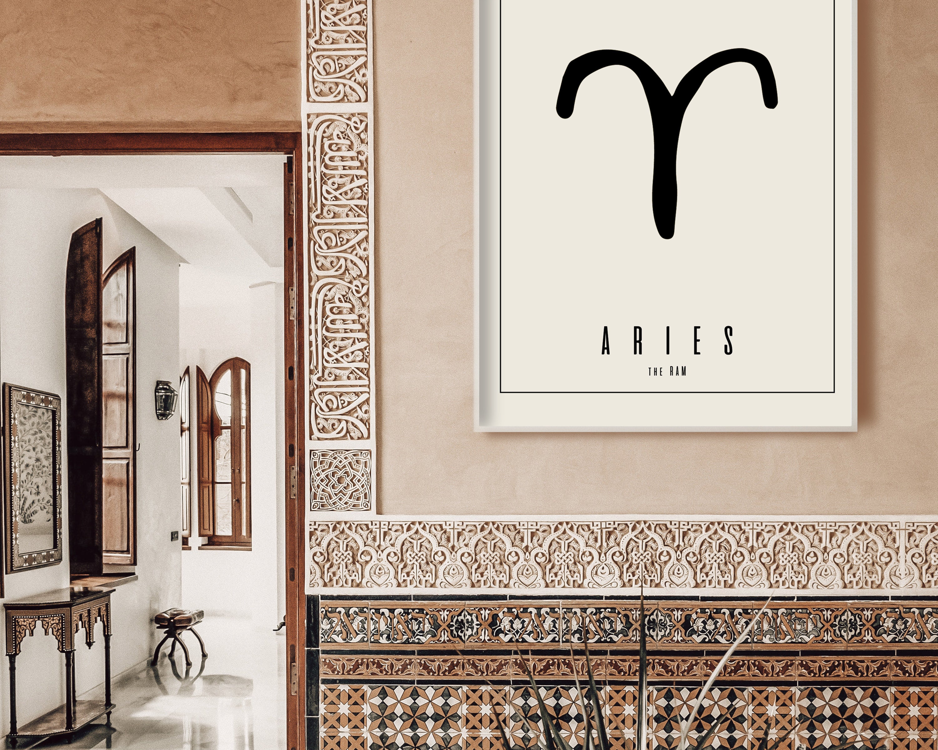 Aries Wall Art Aries Zodiac Print Astrology Gifts Aries - Etsy