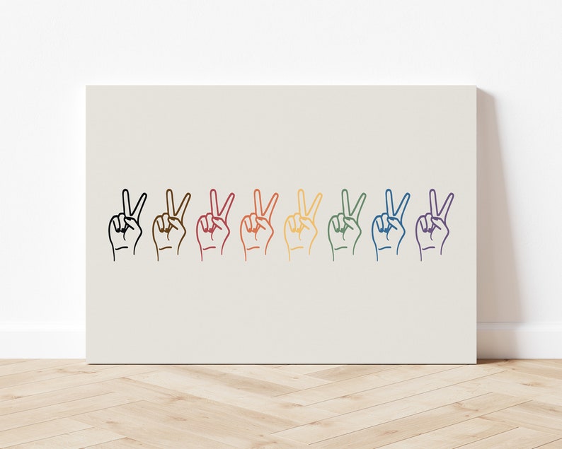 Subtle Pride Wall Art LGBT Pride Decor Pride Office Decor - Etsy