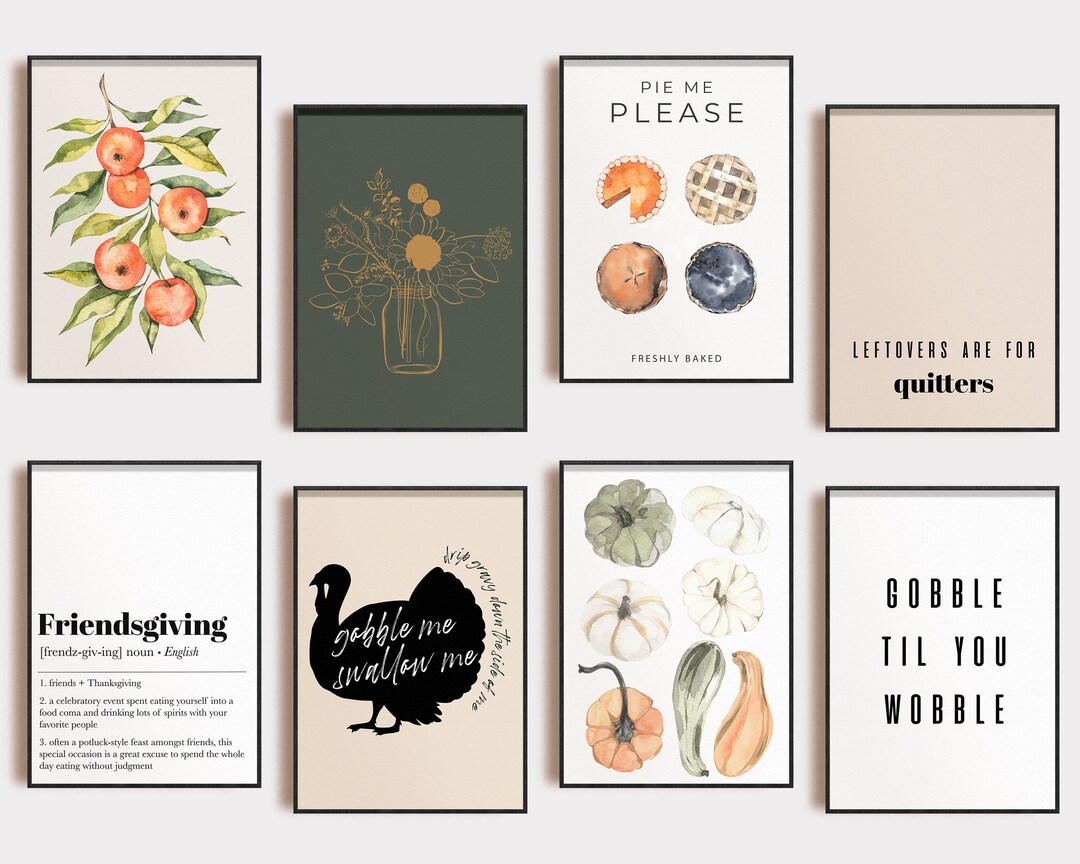 Friendsgiving Decor 16 Friendsgiving Printables Fall Wall Decor MEGA ...