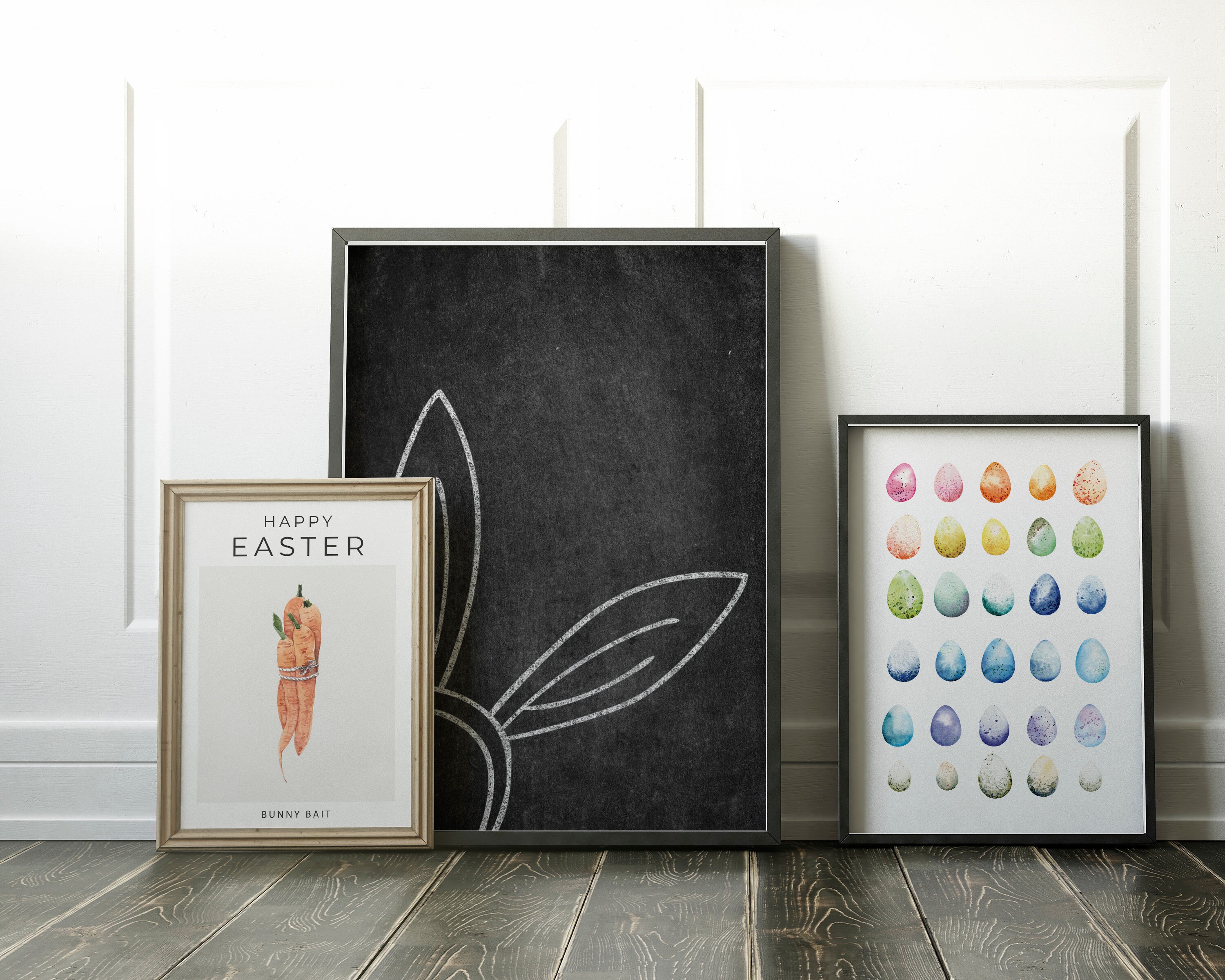 Easter Printable Wall Art Boho Easter Decor Easter Bunny - Etsy