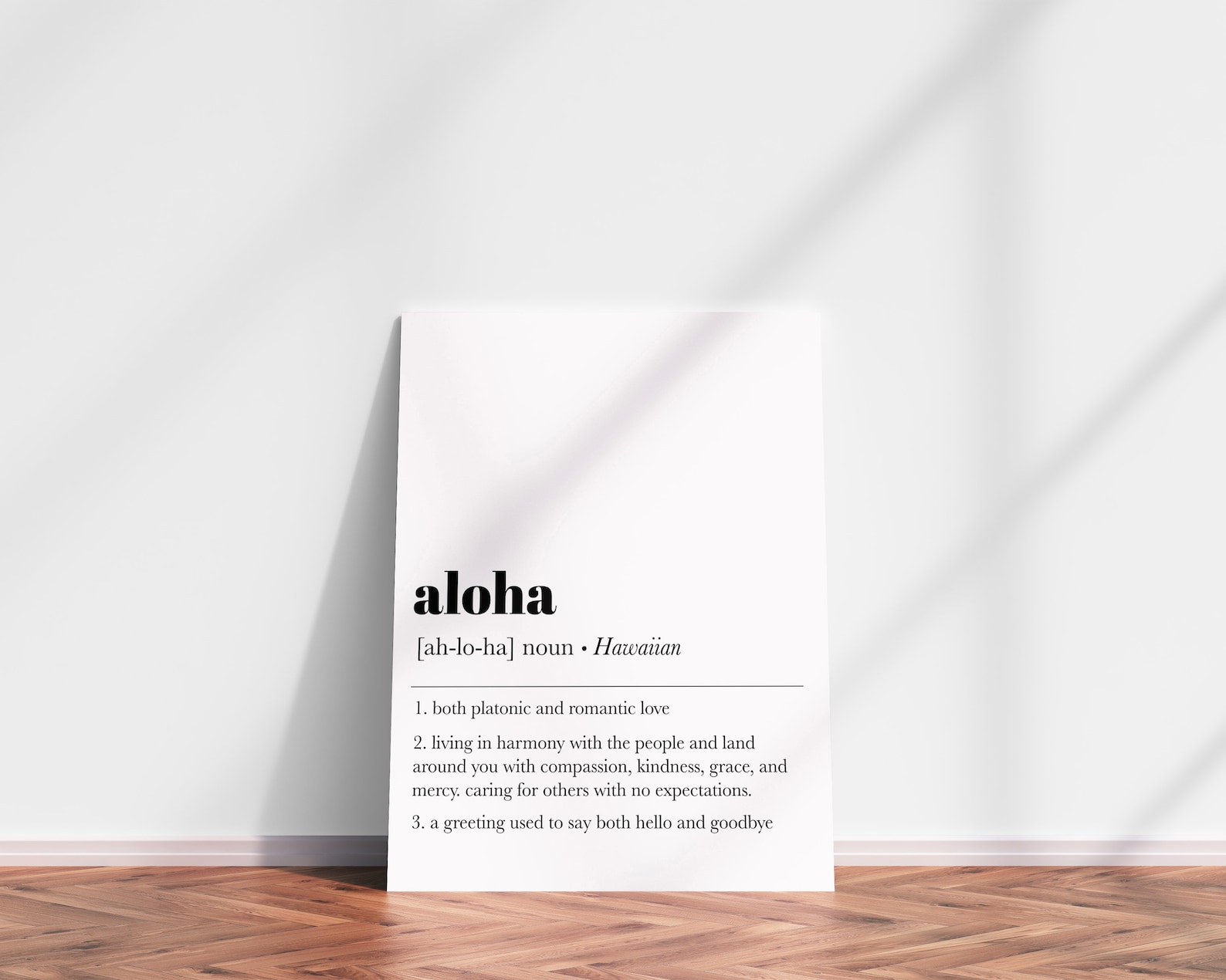 Aloha Definition Print Hawaiian Wall Art Aloha Vibes Print - Etsy