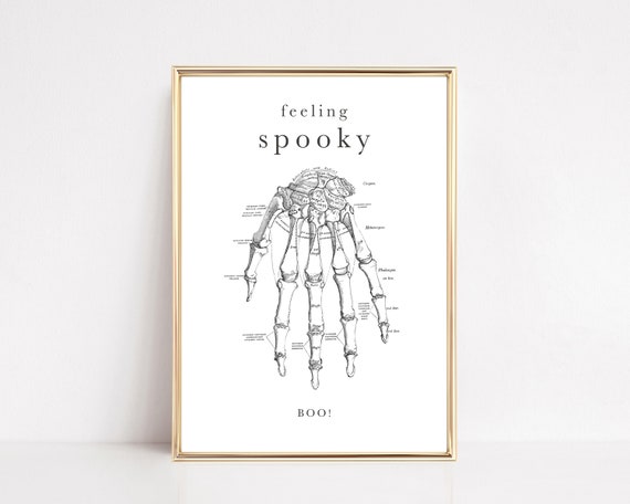 Anatomy Art Halloween Home Decor Anatomy Poster Spooky - Etsy