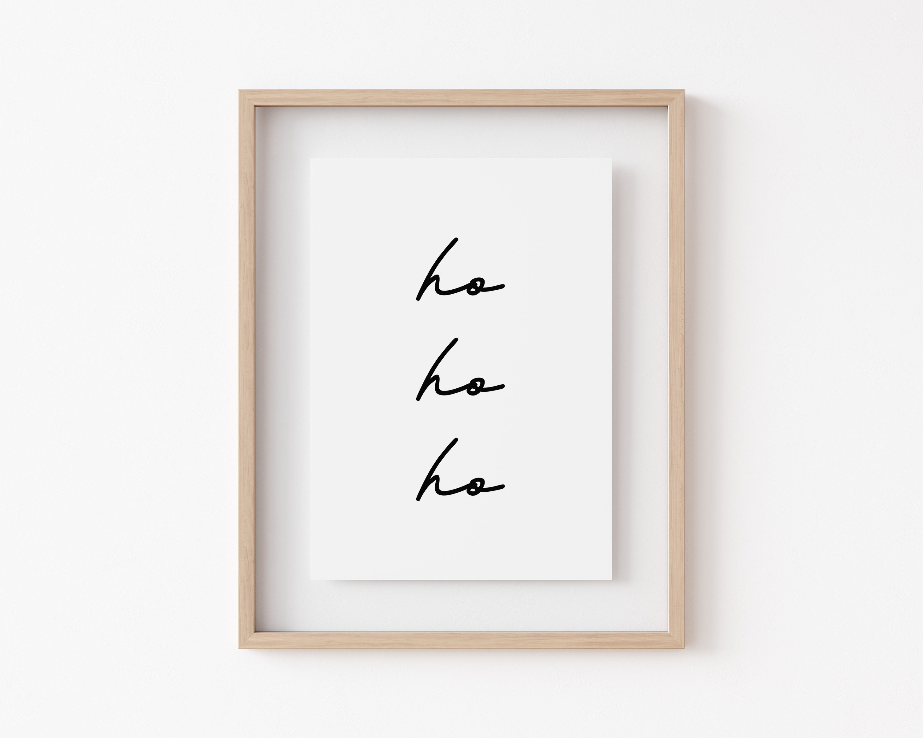 Ho Ho Ho Print Christmas Printable Wall Art Christmas - Etsy