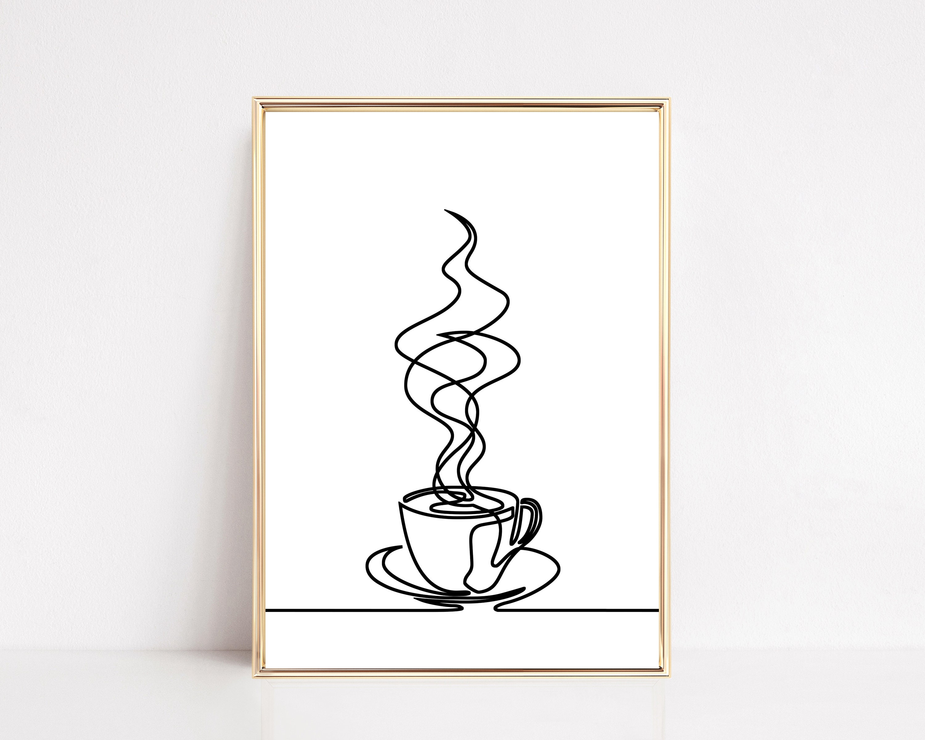 Coffee Painting Tracing Designs