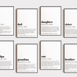 Home Definition Print Wall Art for Living Room Minimalist Poster Home ...