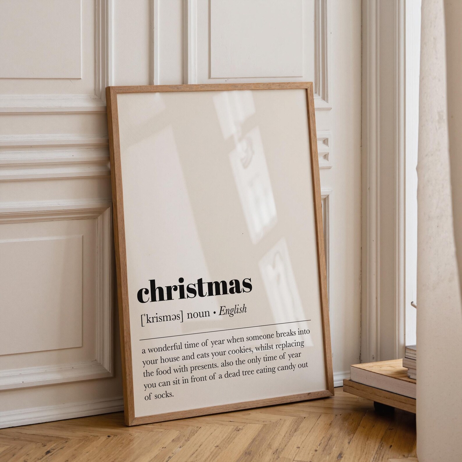 Christmas Definition Art Print | Modern Holiday Wall Decor | KIKIANDNIM ...