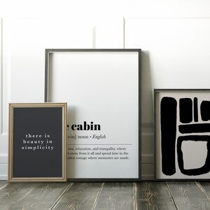 Cabin Definition Print | Cabin Decor | Printable Wall Art for Cabin ...