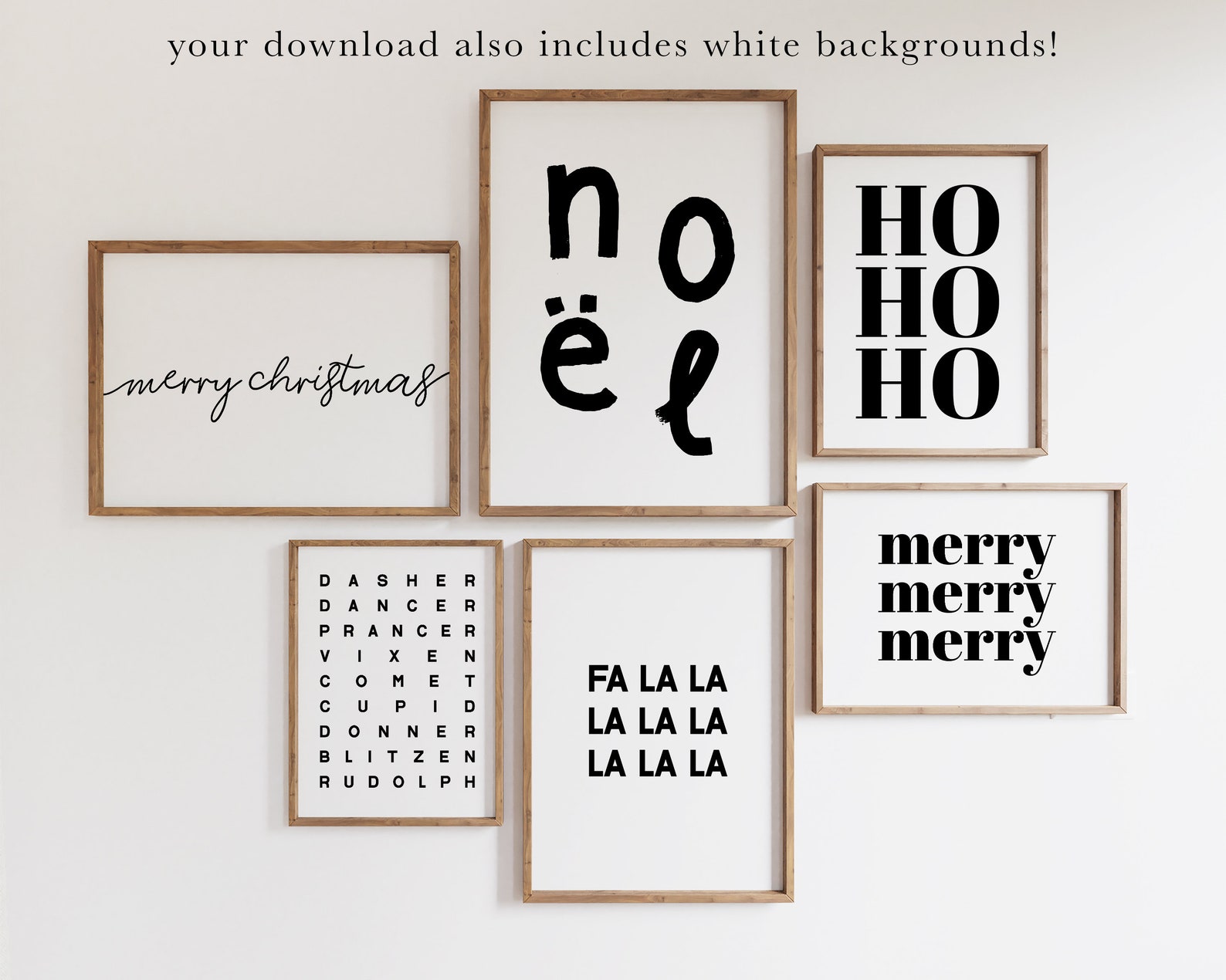 Christmas Prints Set of 6 CHRISTMAS PRINTABLES - Etsy