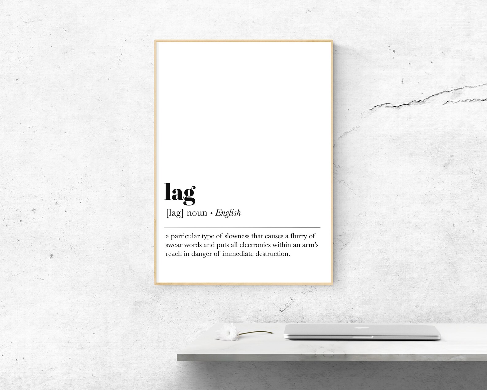 Lag Definition Print Gaming Wall Art Set Gamer Print - Etsy