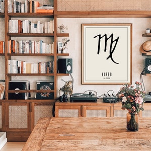 Virgo Wall Art | Virgo Zodiac Print | Astrology Gifts | Virgo Art ...