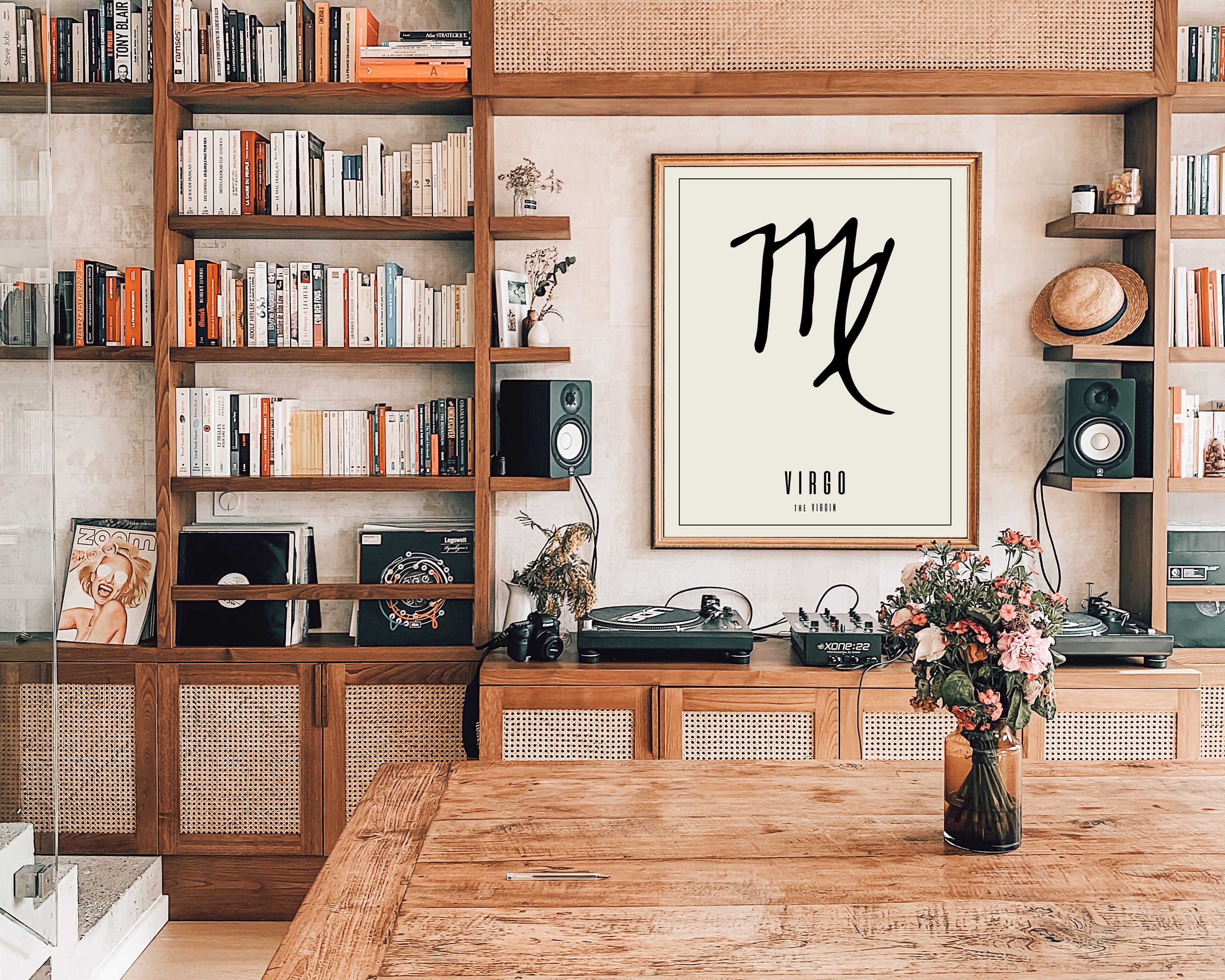 Virgo Wall Art Virgo Zodiac Print Astrology Gifts Virgo | Etsy