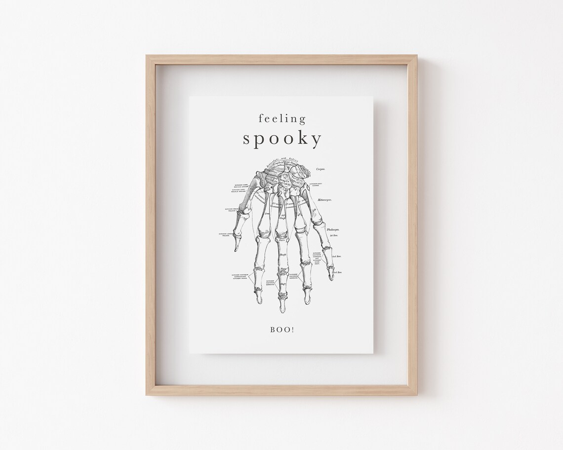Anatomy Art | Halloween Home Decor | Anatomy Poster | Spooky Decor ...