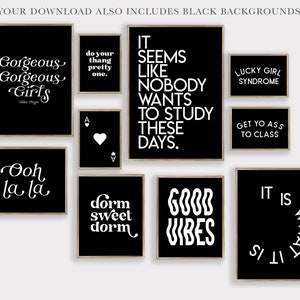 Minimalist Dorm Decor for College Girls 10 PRINTABLES Dorm Prints ...