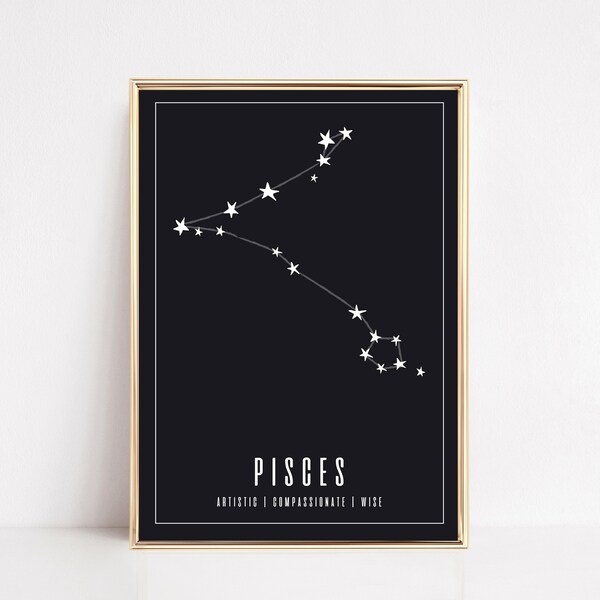 Pisces Wall Art - Etsy