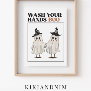 Halloween Bathroom Decor | Wash Your Hands Sign | Halloween Bathroom ...