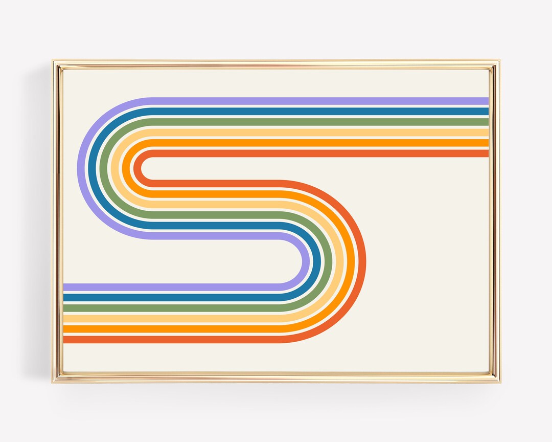 Retro Pride Decor Subtle Pride Wall Art LGBTQ Art Mid Century Modern ...